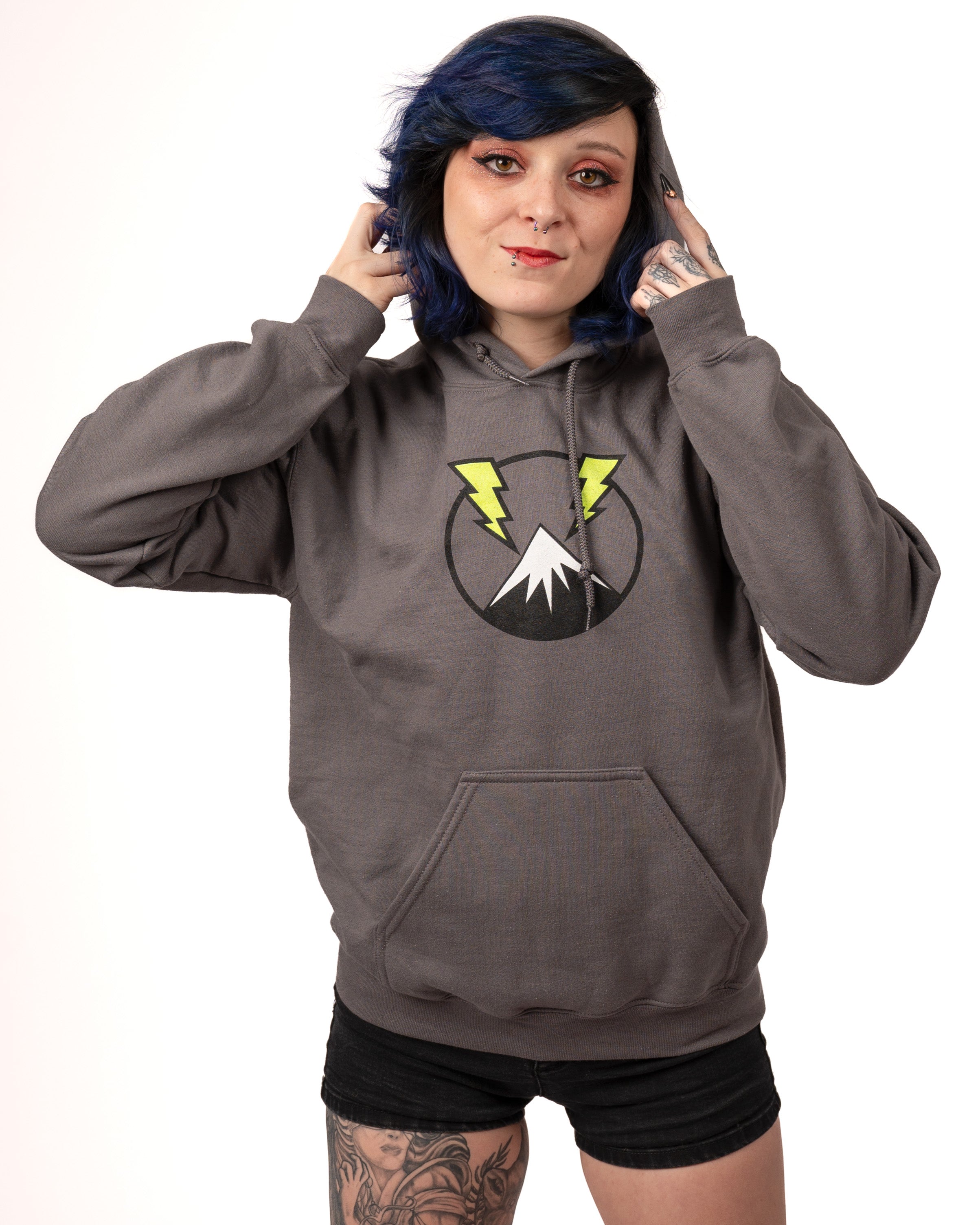 UV Activated Mountain Lightning Hoodie Unisex – MG Merch