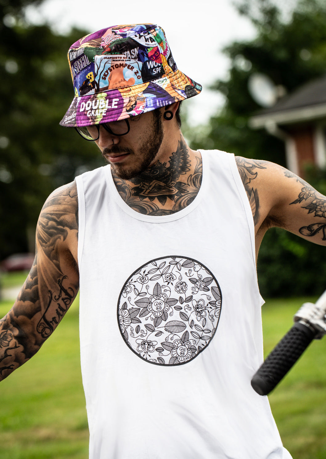 Sun Sizzler Flower Piggy Tank – MG Merch